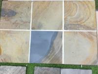 China China Multicolor Slate Tiles 30x60cm Rust Slate Pavers Split Patio Stones for Courtyard Walkway for sale
