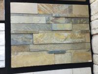 China Split Face Multicolor Slate Stacked Stone Cladding 600x150x15-25mm Natural Ledger Panels for sale