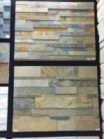 China Split Face Multicolor Slate Stacked Stone Cladding 600x150x15-25mm Natural Ledger Panels for sale