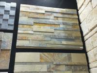 China Split Face Multicolor Slate Stacked Stone Cladding 600x150x15-25mm Natural Ledger Panels for sale