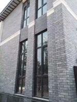 China Natural Chinese Blue Limestone Antique Tumbled Wall Bricks 200x50x25mm Flooring Tiles for sale