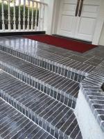 China Natural Chinese Blue Limestone Antique Tumbled Wall Bricks 200x50x25mm Flooring Tiles for sale