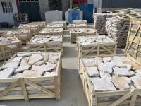 China White Sandstone Irregular Random Flagstone for Wall Decor 200m2 per Order for sale