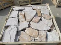 China White Sandstone Irregular Random Flagstone for Wall Decor 200m2 per Order for sale
