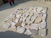 China White Sandstone Irregular Random Flagstone for Wall Decor 200m2 per Order for sale