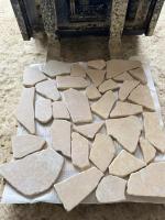 China Beige Limestone Random Flagstone 2-3cm Thick for Wall Cladding Flooring Walkway for sale