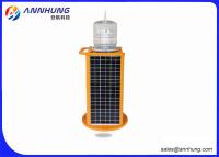 China Red Solar Aviation Obstruction Light 20000cd Medium Intensity Type A LED for sale