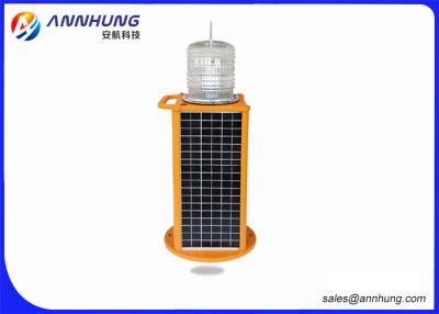 China Red Solar Aviation Obstruction Light 20000cd Medium Intensity Type A LED for sale