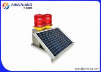 China SUS304 Stainless Steel Solar Navigation Light 2000cd Red LED 60W with 7-15 Day Autonomy for Aviation Obstruction for sale