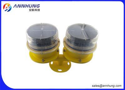 China OB Solar Powered LED Aviation Obstruction Light with Photocell - 6.4V DC, IP65 Rated, 100,000 Hour LED Life for sale