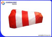 China PVC Red and White Helipad Wind Cone with LED Lights 1.5m to 7m Height AC220V for sale