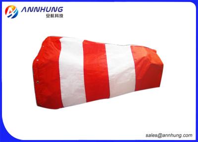 China PVC Red and White Helipad Wind Cone with LED Lights 1.5m to 7m Height AC220V for sale