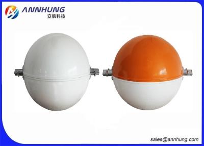 China Aluminum Aircraft Warning Sphere 600mm Diameter with 128 MPa Tensile Strength for Transmission Lines for sale