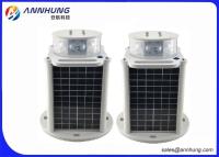 China AH-MS/B Solar Aviation Warning Light with Remote Controller - 2000cd Intensity, IP67 Rated for Towers for sale