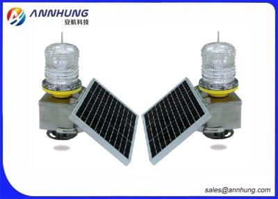 China SUS304 Stainless Steel 32.5cd Solar Aviation Obstruction Light with IP65 Rating and 100,000h LED Life for sale
