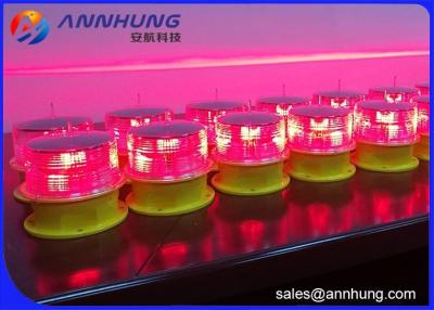 China IP65 LED Aircraft Warning Light 3W Solar Powered with 100,000 Hour LED Life for Building Safety for sale