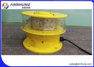 China Medium Intensity Type C Aviation Warning Light 2000cd Red LED GPS Sync 30W for sale