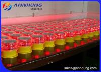 China Red LED Aviation Obstruction Light 32cd with GSM Monitoring for Tower Solar Powered for sale