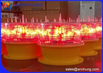 China Low Intensity Solar Aviation Obstruction Light 32.5cd 360 Degree for Tower Building for sale