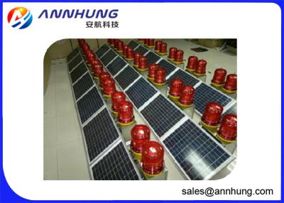 China Medium Intensity Type B L864 Solar Aviation Obstruction Light - 2000cd LED, 60W Power, 7-15 Day Autonomy for sale