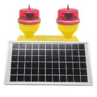 China Solar Powered IP66 Waterproof Double Aviation Obstruction Light 100000H Lifespan 3.7V for sale