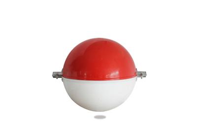 China Fiber Glass Aircraft Warning Sphere for 110KV-500KV Transmission Lines - ICAO Annex 14 Compliant Red/White Safety Markers for sale