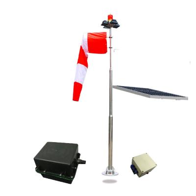 China ICAO Heliport Wind Direction Indicator with 80m/s Wind Resistance and IP65 Rating - Custom 1-5m Pole Heights for sale