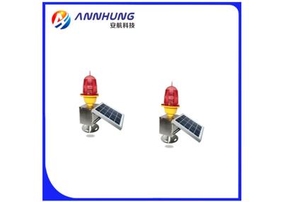 China FAA L810 Solar Aviation Obstruction Light 32cd with Night Vision Goggles Compatibility - 12V System for 45m Structures for sale
