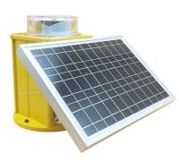 China AH-MS-B3 Solar Medium Intensity L864 Aviation Obstruction Light - 20W Solar, 2000cd Red LED, 120h Battery for sale