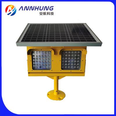 China IP66 Solar Runway Guard Light 50fpm Flashing Yellow LED - 12V/20AH Battery, 500×347×618mm for sale