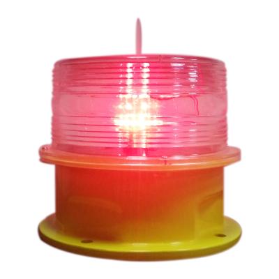 China Solar Rechargeable LED Marine Lantern 3.7V 3.2Ah 10cd IP68 Aviation Obstruction Light for sale