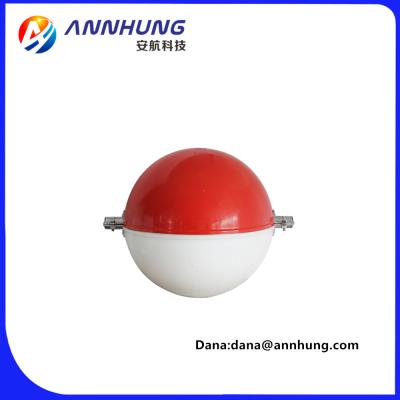 China AH-AWS 600mm Aircraft Warning Sphere for 500KV Transmission Lines with Aluminum Fasteners and 6.3kg Weight for sale