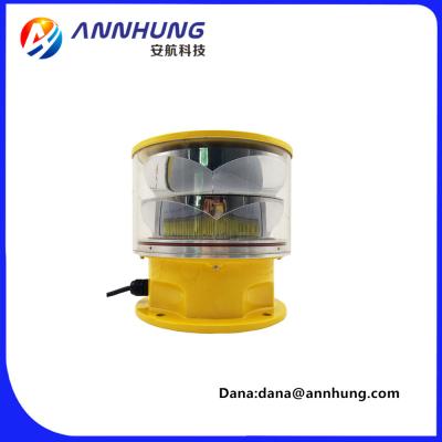 China IP66 Waterproof LED Aircraft Warning Light 2000cd ICAO Medium Intensity Double Aviation Obstruction Light for sale