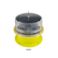 China GPS Sync Solar Aviation Obstruction Light L810 20fpm UV Polycarbonate Microprocessor Controlled for sale