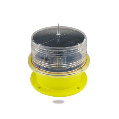 China GPS Sync Solar Aviation Obstruction Light L810 20fpm UV Polycarbonate Microprocessor Controlled for sale