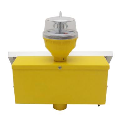 China FAA L-810 Solar Aviation Obstruction Light 12V Low Intensity Stainless Steel for sale