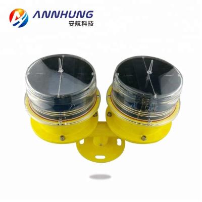 China AH-LS/T Low-intensity L810 Double Solar Aviation Obstruction Light with Photocell DC 3.7V IP68 for sale