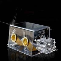China Chemical Acrylic Vacuum Glove Box B Type 2 Ports Helium Gas for sale