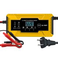 China Intelligent 12V 8A Lead Acid Battery Charger for AGM GEL Car Batteries with Temperature Compensation for sale