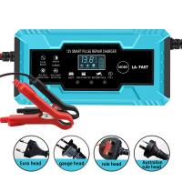 China 12V 8A Intelligent Lead Acid Battery Charger with 3 Stage Charging for Car Motorcycle for sale
