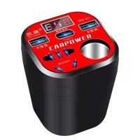 China 1500W Car Power Inverter DC 12V/24V to AC 220V with 4 USB Ports Fast Charging Cooling Fan for sale