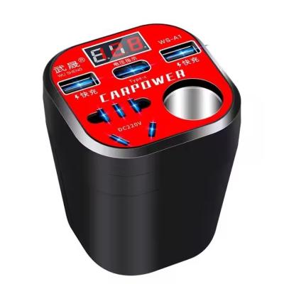 China 1500W Car Power Inverter DC 12V/24V to AC 220V with 4 USB Ports Fast Charging Cooling Fan for sale