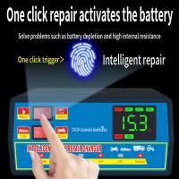 China 12V 12A 24V 6A Automatic Intelligent Battery Charger with LCD Display for Lead Acid Car Battery for sale