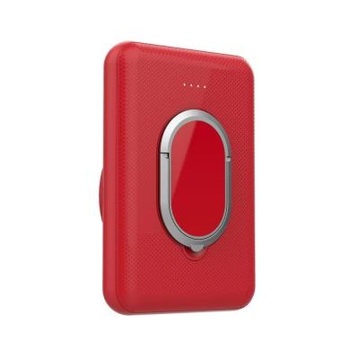 China 5000mAh Magnetic Wireless Charging Power Bank with Bracket 15W Fast Charge Type-C Output for sale