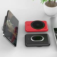 China 5000mAh Magnetic Wireless Charging Power Bank with Bracket 15W Fast Charge Type-C Output for sale