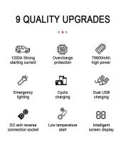 China 20000mAh Hybrid ESS Car Battery Jump Starter Power Bank with 600A Peak and Tire Inflator for sale