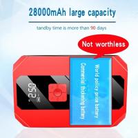 China 12V 28000mAh Portable Jump Starter Power Bank with 600A Peak for Cars Trucks for sale