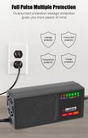 China PC Fireproof ABS 48V 32Ah 60V 58Ah 72V 20Ah 84V 24Ah Lithium Battery Charger for E-Bike Scooter for sale