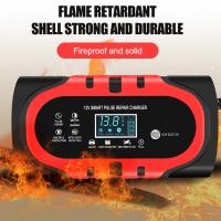 China 12V 10A Smart Automatic Battery Charger for Lead Acid Car Motorcycle with 3 Stage Charging for sale