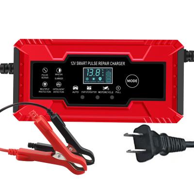 China Intelligent 12V 8A Lead Acid Car Battery Charger with Temperature Control and CE RoHS for sale